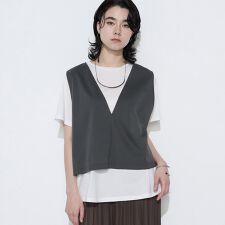 TALLサイズ 〕 スーピマコットンポンチセットTシャツ | コムサ(COMME CA) | マルイウェブチャネル