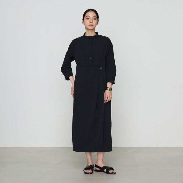 紙テンセル天竺 肩タックドレス | ギャバジン K.T(Gabardine K.T
