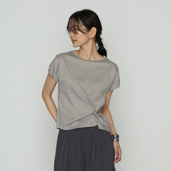 Sサイズ 〕 コットン強撚ポンチ デザインタックシャツ | K.T キヨコ