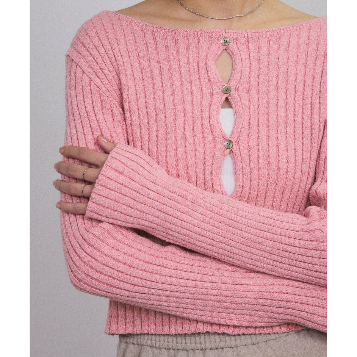 ローシルクリブニット2WAYカーディガン | サロン アダム エ ロペ(SALON