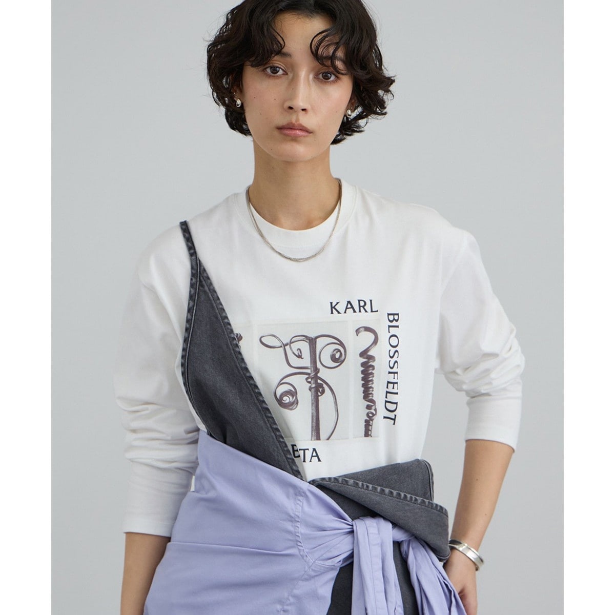 Brigitte Bardot×ROPE'・コラボ】プリント半袖T-shirt【洗える・洗濯