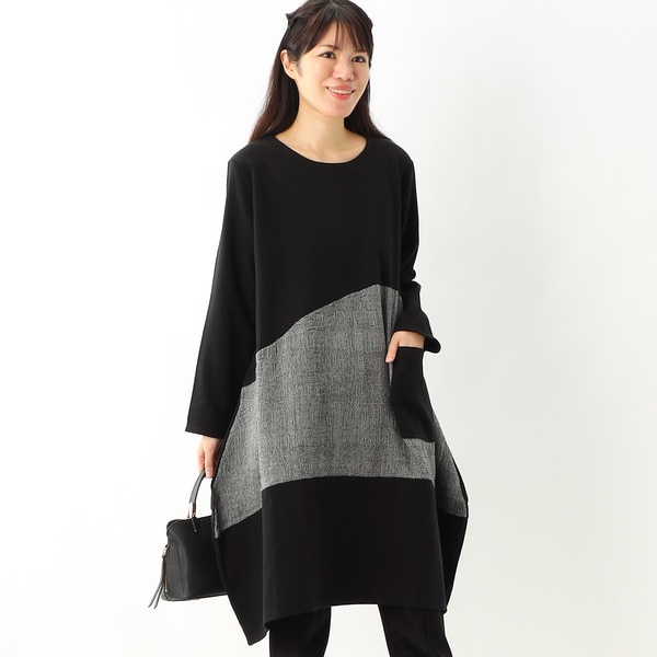 大きいサイズレディース】ダイヤ柄ケーブルニット | クインティ(QUINTY