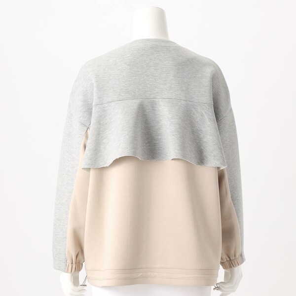 大きいサイズレディース】配色ライトショートコート | クインティ