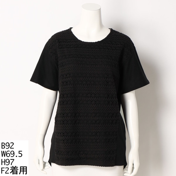 大きいサイズレディース】フロントレースカットソー | ターシャルビー