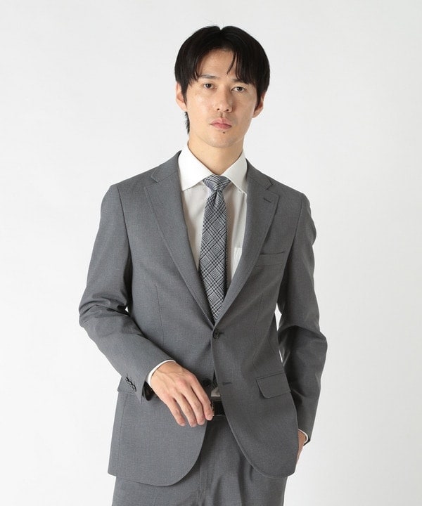 T/Rポンチジャージ素材 ウィンドウペン柄ジャケット | クラウデッド