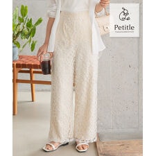 [ Petitle / プチレ ] 花柄刺繍シアーイージーパンツ [M4227] | 神戸レタス(KOBE LETTUCE) | マルイウェブチャネル