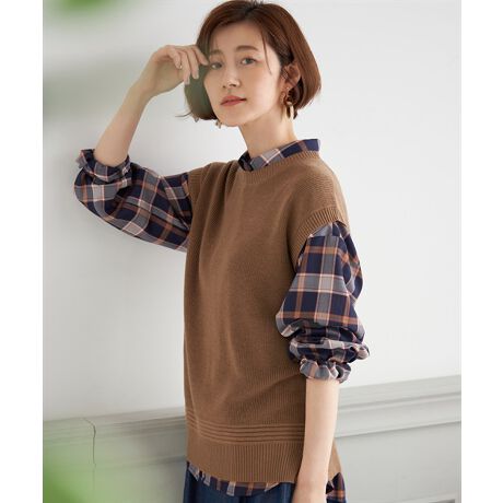 ニットベスト | プチ オンフルール(Petit Honfleur) | 522263 | ファッション通販 マルイウェブチャネル