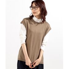 クルーネックベスト | プチ オンフルール(Petit Honfleur) | 522330 | ファッション通販 マルイウェブチャネル