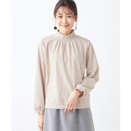 フリル衿プリントプルオーバー | プチ オンフルール(Petit Honfleur) | マルイウェブチャネル