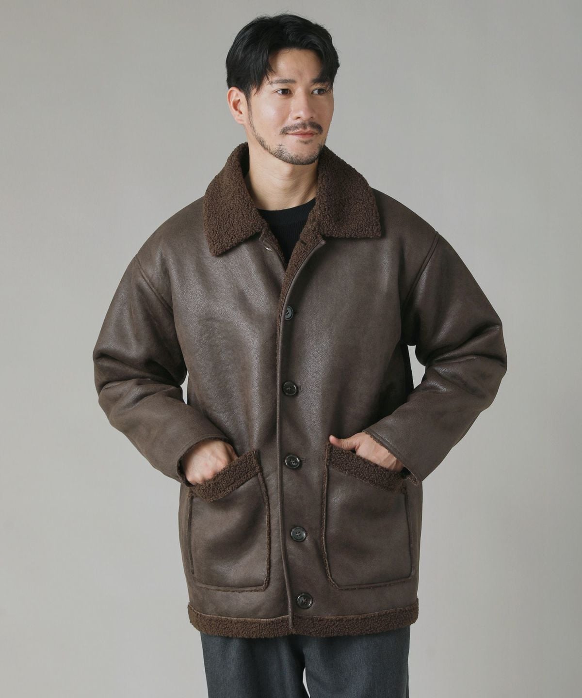 フェイクムートンブルゾン | テットオム(TETE HOMME) | マルイウェブ