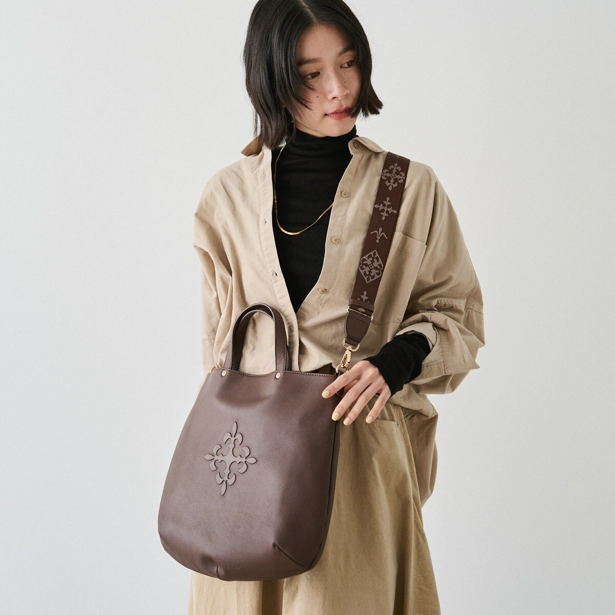 レザーホーボーバッグ L(CE-1654) | ラシット(russet) | マルイウェブ