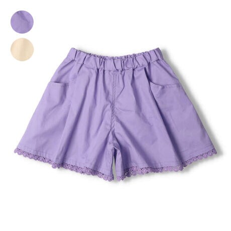 裾レース無地キュロットパンツ | クレセント(Crescent) | N41127 | ファッション通販 マルイウェブチャネル