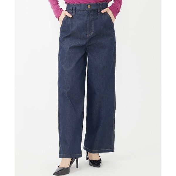 セットアップ対応]ランダムストライプサイドプリーツパンツ