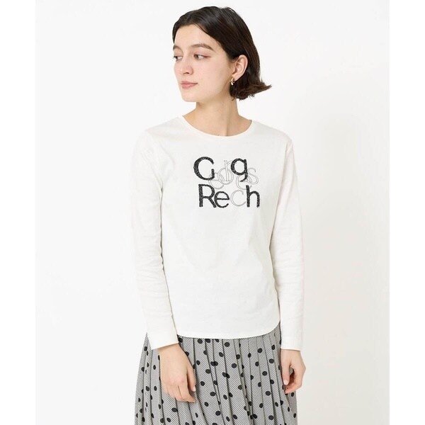 スムースロゴ刺繍ロングスリーブカットソー | ジョルジュ・レッシュ