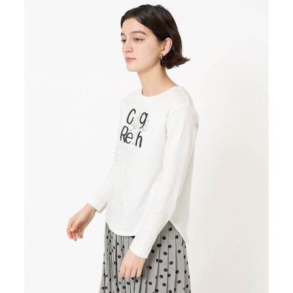 スムースロゴ刺繍ロングスリーブカットソー | ジョルジュ・レッシュ