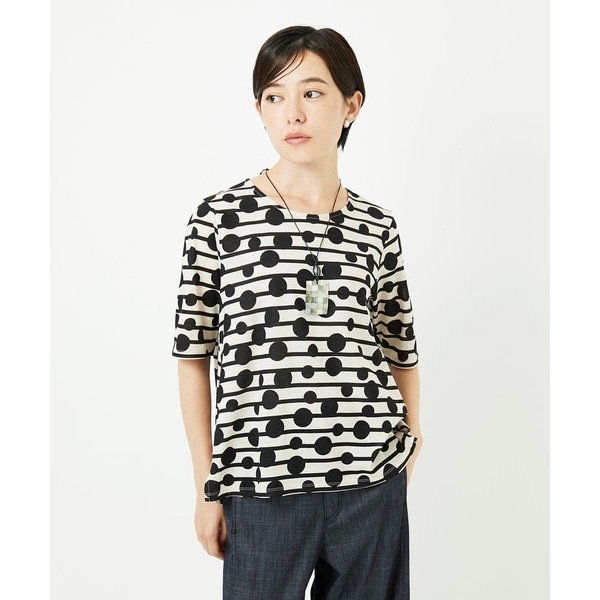 ドライタッチドットボーダーカットソー | ジョルジュ・レッシュ