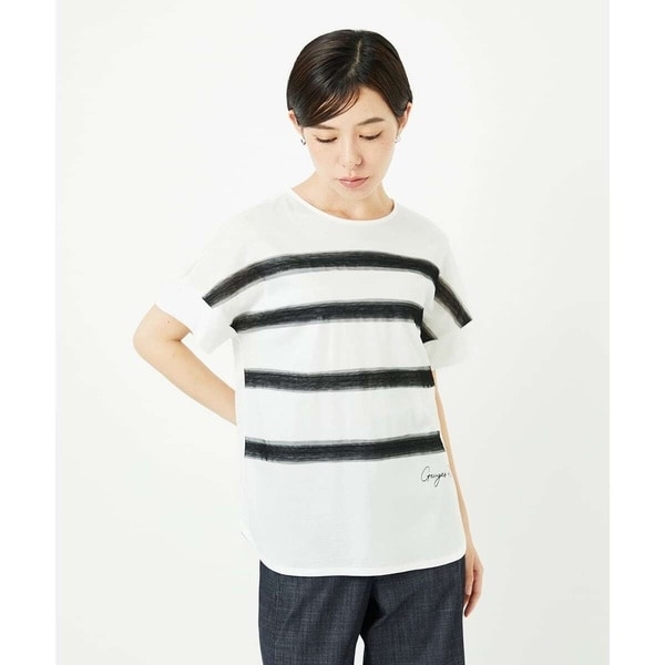 ドライタッチドットボーダーカットソー | ジョルジュ・レッシュ