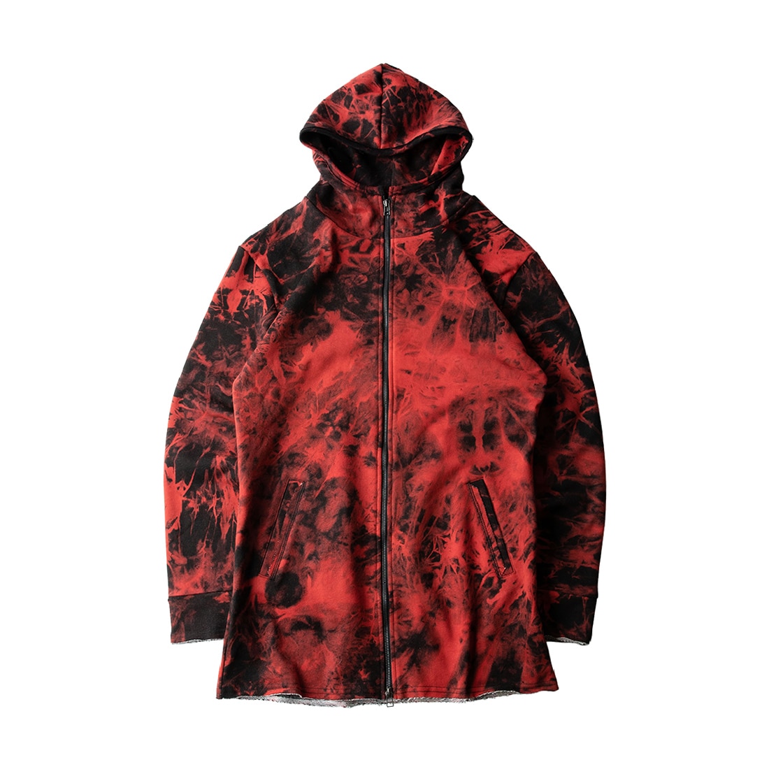 パーカー メンズ ロング 長袖 ロング丈 ジップアップ パーカ バイ