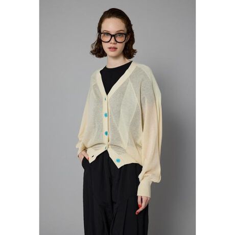 [予約]Color block sheer cardigan | ヘリンドットサイ(HeRIN.CYE) | マルイウェブチャネル