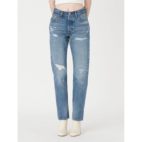 501 ジーンズ FOR WOMEN ミディアムインディゴ DESTRUCTED | リーバイス(Levi’s) | マルイウェブチャネル