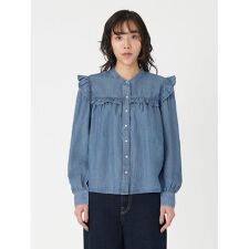 GIANNA ブラウスシャツ ミディアムインディゴ STEP UP | リーバイス(Levi’s) | マルイウェブチャネル