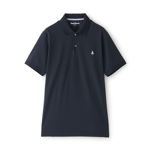 NOIR】【吸水速乾】配色ライン使い半袖ポロシャツ［一部WEB限定カラー