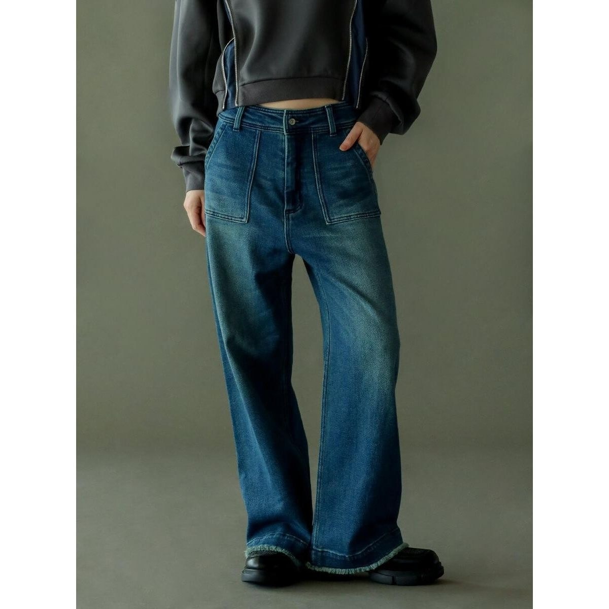 カットオフワイドデニムパンツ | ラシュッド(LASUD) | マルイウェブ