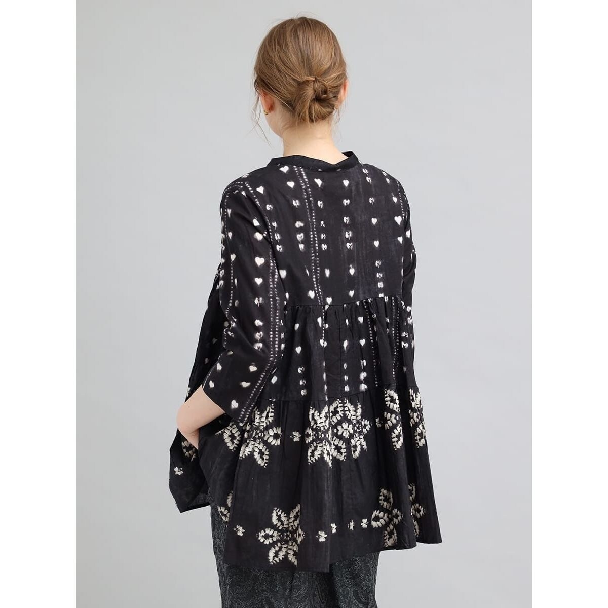 タイダイデザインティアードブラウス | ヴァン(Vin) | マルイウェブ