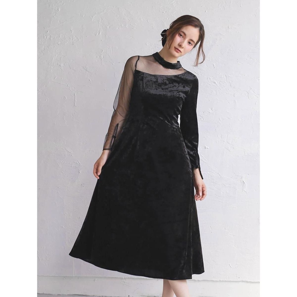 フラワー刺繍チュールドレス | プチローブ(petirobe) | マルイウェブ