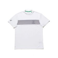 ハイネック PLAY GREEN チェストストライプ半袖モックネックシャツ | アディダス(adidas) | マルイウェブチャネル