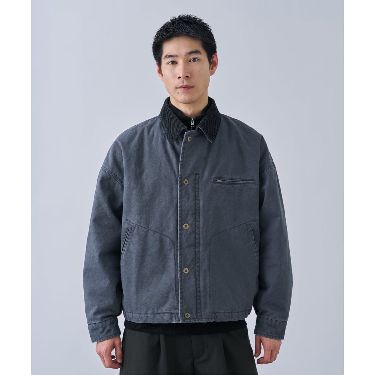 追加》【PLANET OF EARTH】ヘビーダック パテッドブルゾン | ベーセー