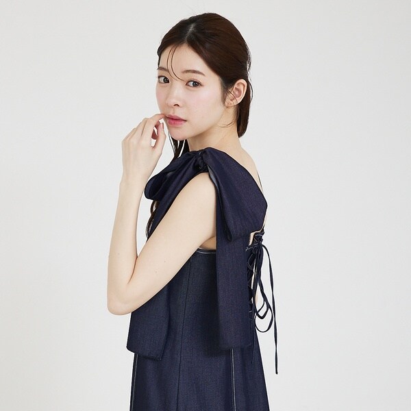デニムライクリボン付ワンピース | セルフィスト(SELFIST) | マルイ
