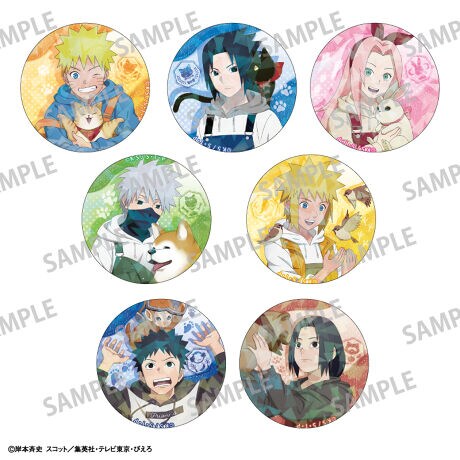 NARUTO-ナルト- 疾風伝_トレーディングホログラム缶バッジ 少年期×アニマル 【BOX／7個入 | colleize | マルイウェブチャネル