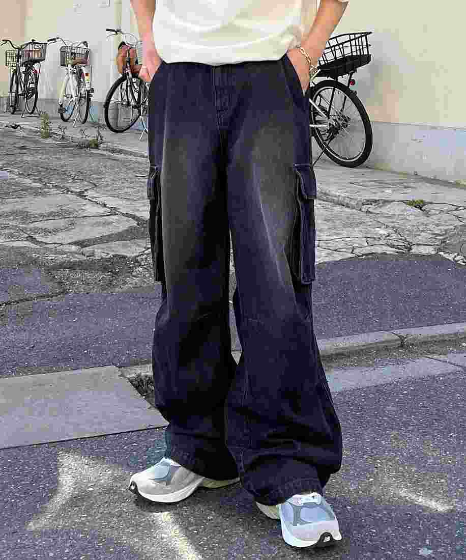 セマンティックデザイン ストレッチ ハードクラッシュ スキニーデニム