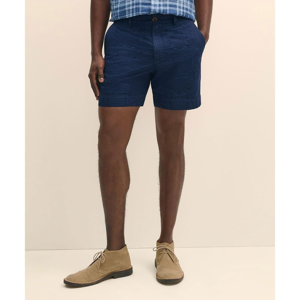 ストレッチコットン ライフジャケットエンブロイダリー 7inショーツ