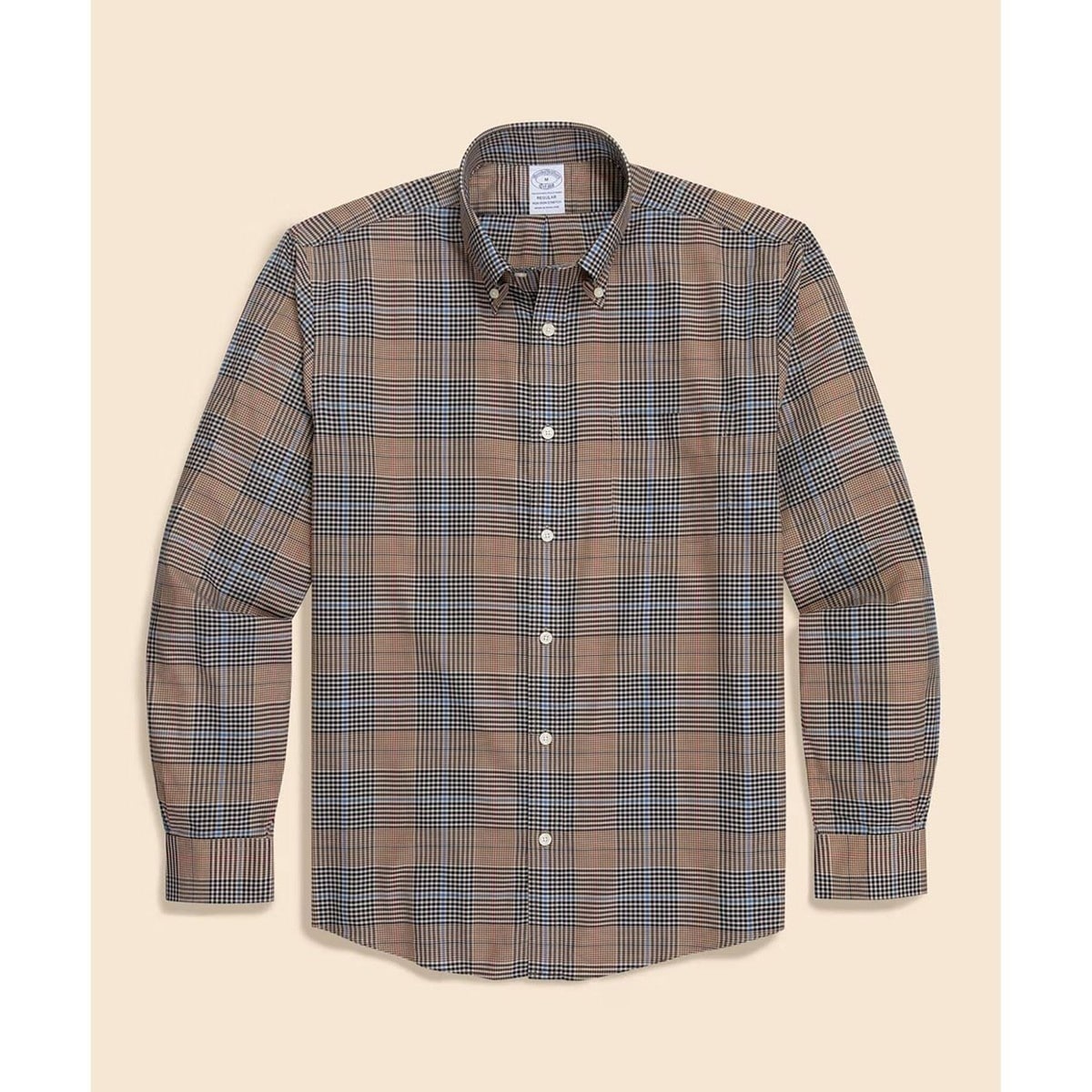 スーピマコットンストレッチツイル チェック カジュアルシャツ Regular