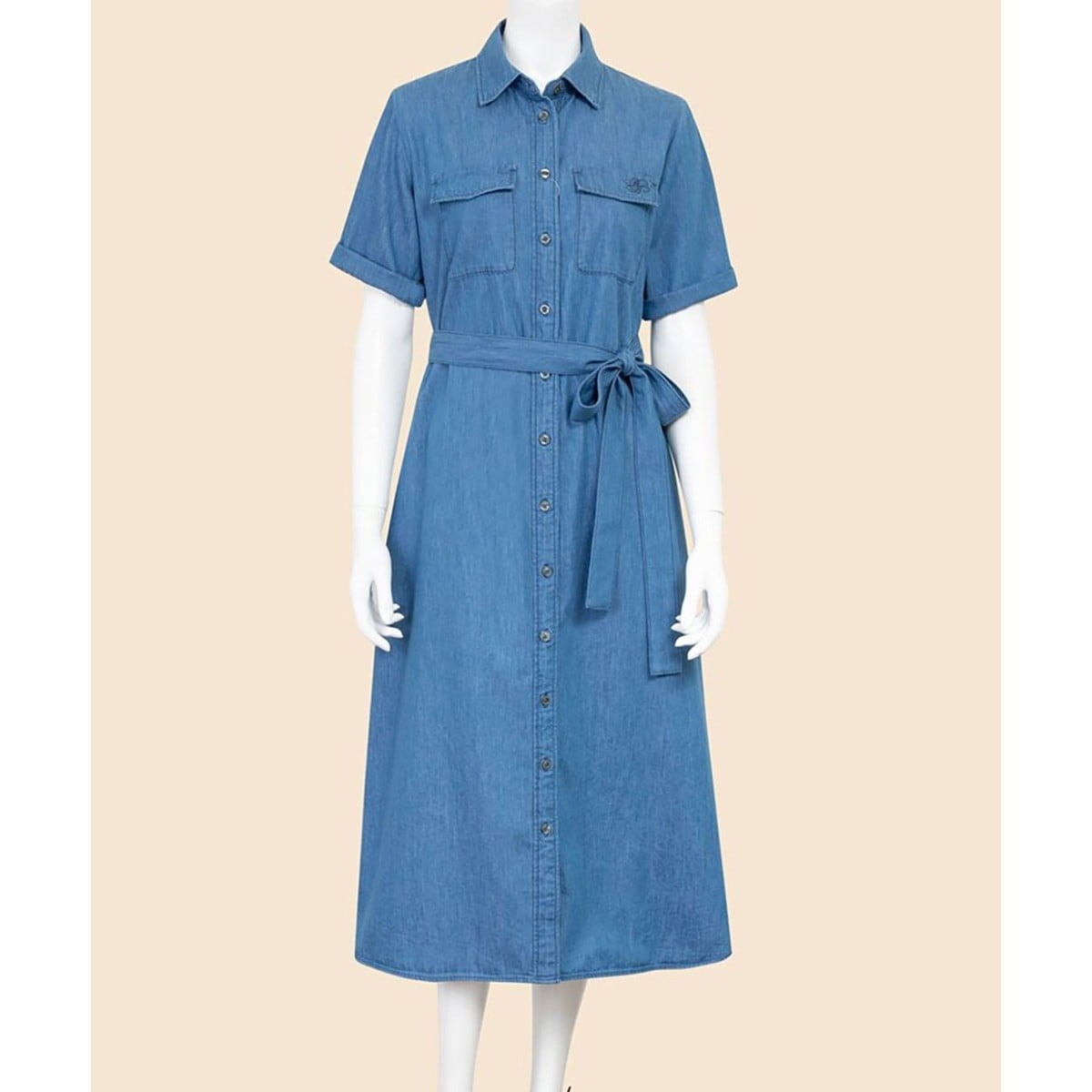 コットンツイル GFロゴ シャツワンピース | ブルックスブラザーズ