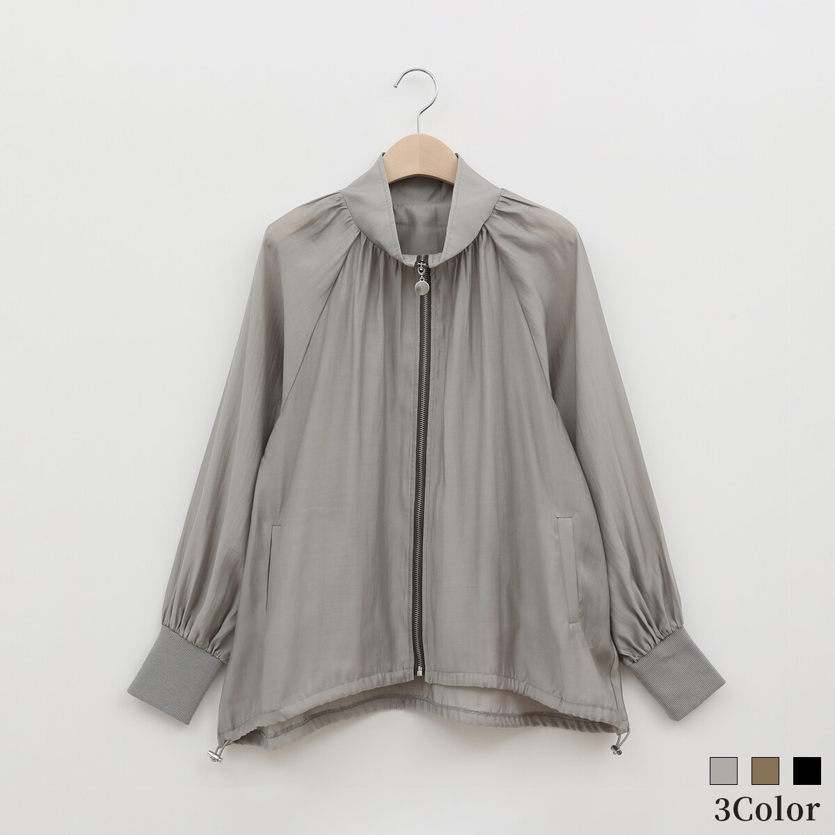 ナチュラルミストクラス（naturalmist Class）/【上下2WAY/洗濯機で洗える】シルエットアレンジデザインブルゾン[61214072] 上下2WAY/洗濯機で洗える】シルエットアレンジデザインブルゾン