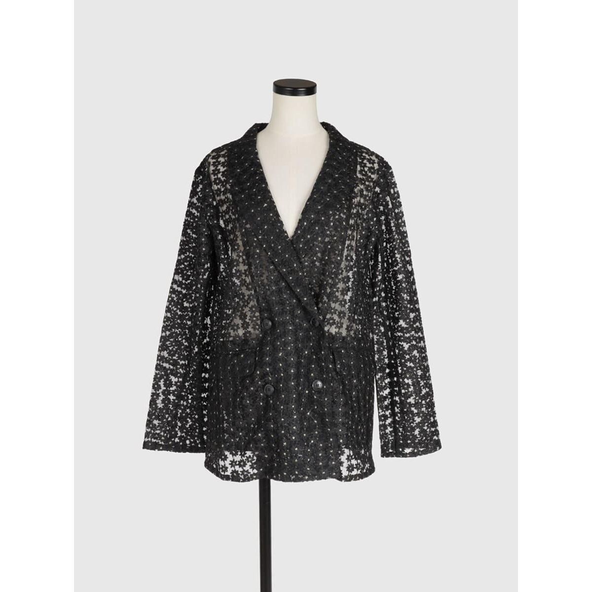 花柄レースダブルテーラードジャケット | アンプル(Ample) | マルイ